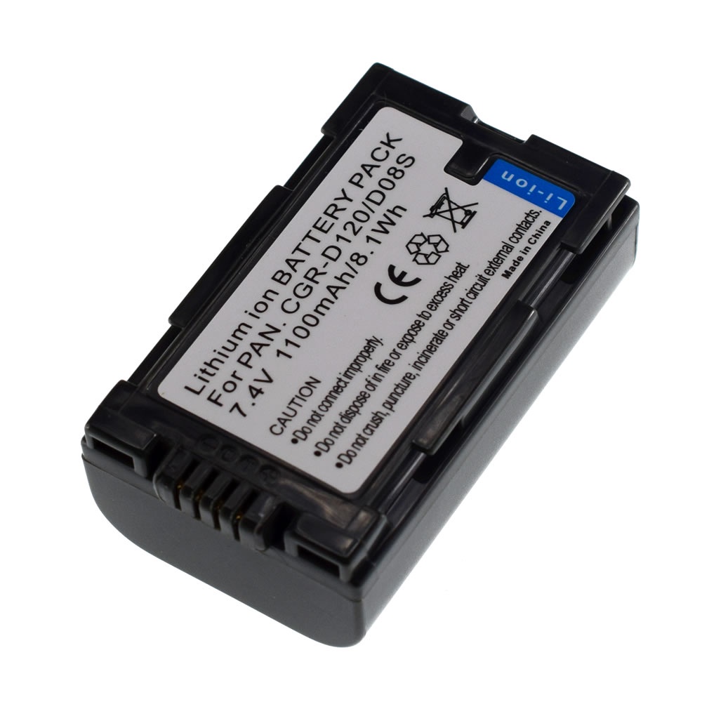 Battery for Panasonic NV-DS29B DV Camcorder CGR-D08R D08A D120E 1B D08S ...