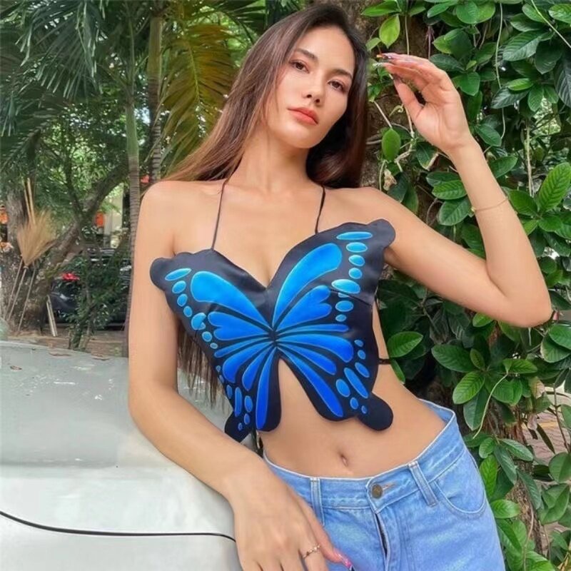 เสื้อสายเดี่ยวผีเสื้อ Betterfly ???? ผีเสื้อปันปัน ( DX-Betterfly ) - water.melonny - ThaiPick