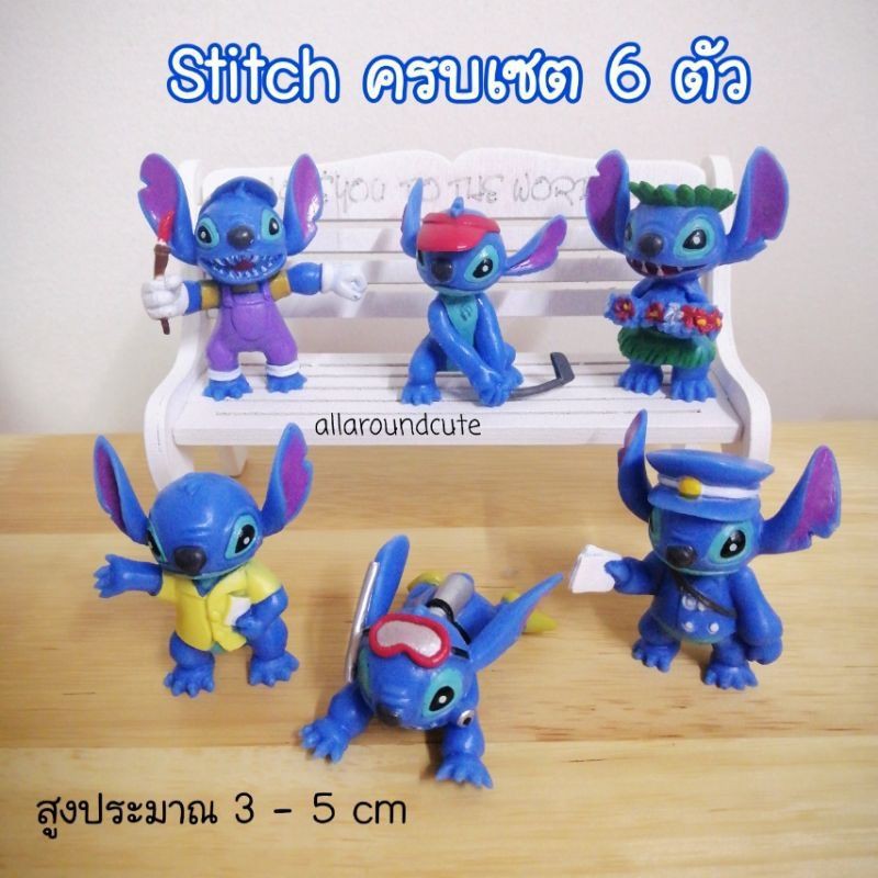 โมเดลสติช stitch 12 ชิ้น 6 ชิ้น พร้อมส่ง - naphason_shop - ThaiPick