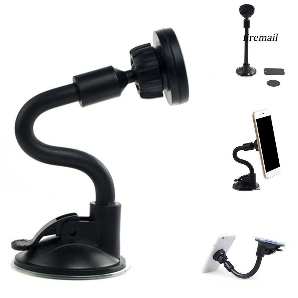 Universal Long Arm Magnetic Phone Holder Adjustable Car Windshield ...