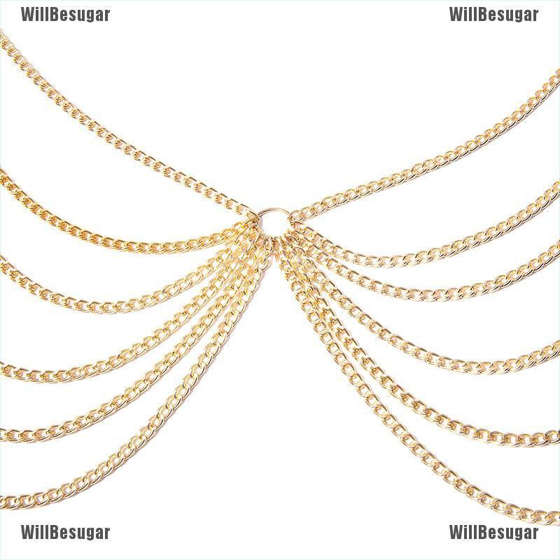 WillBesugar Women Sexy Belly Chain Beach Waist Chain Fashion Body ...