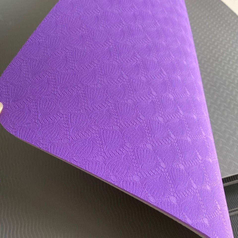 ☋ วัสดุ TPE กว้าง80cmเสื่อโยคะสองสีเริ่มต้นเสื่อกันลื่นเสื่อออกกำลังกาย ...