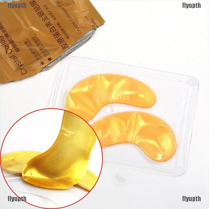 Dress up 10pcs Eye Mask Golden Crystal Collagen Eye Mask Anti Dark ...