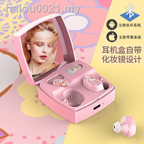 ready stock wireless earbuds gadgetsHellokitty bluetooth headset girl ...