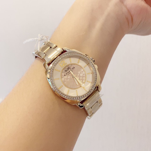 พร้อมส่ง แท้ ????????100% New Coach นาฬิกา สีทอง Coach 14503141 Women's ...