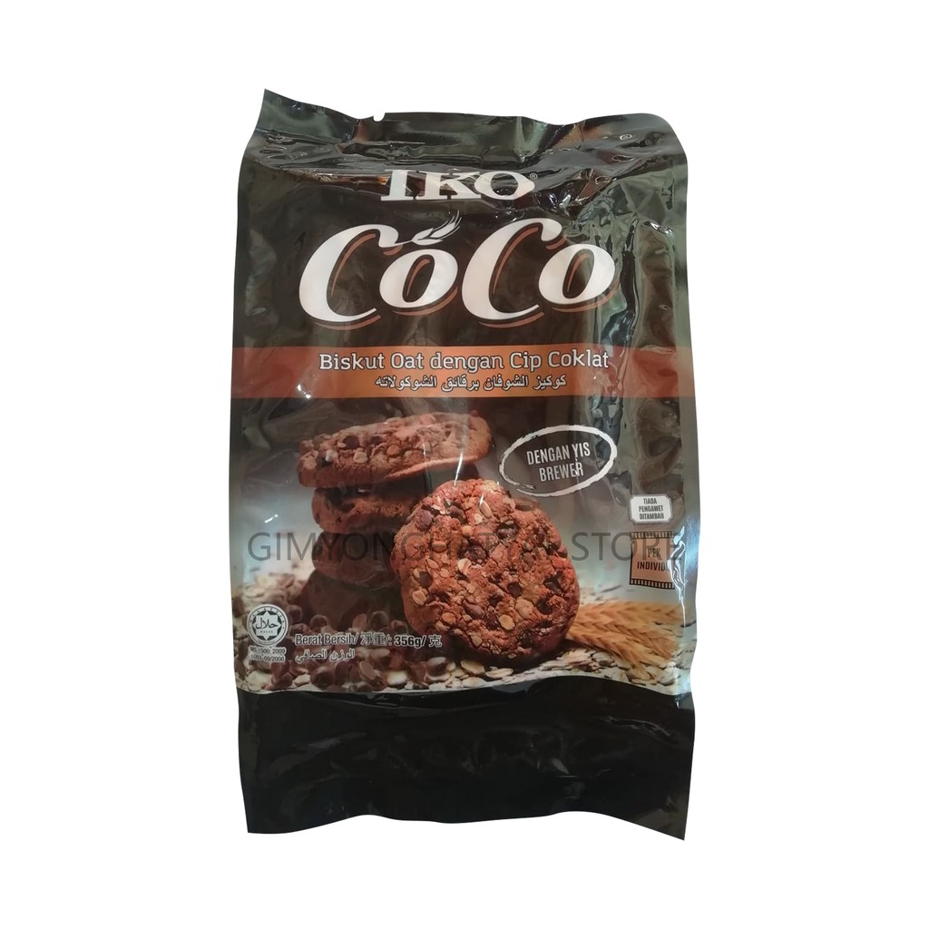 ขนมคุกกี้ IKO CoCo Chocolate Chips Oat Cookies ขนาด 356 g. ตลาดกิมหยง ...