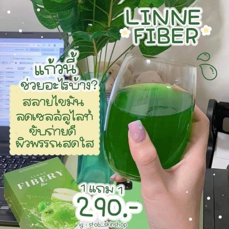 LINNE FIBERY FIBER (ลินเน่ไฟเบอร์) โปร 1 แถม 1 ของแท้ ...