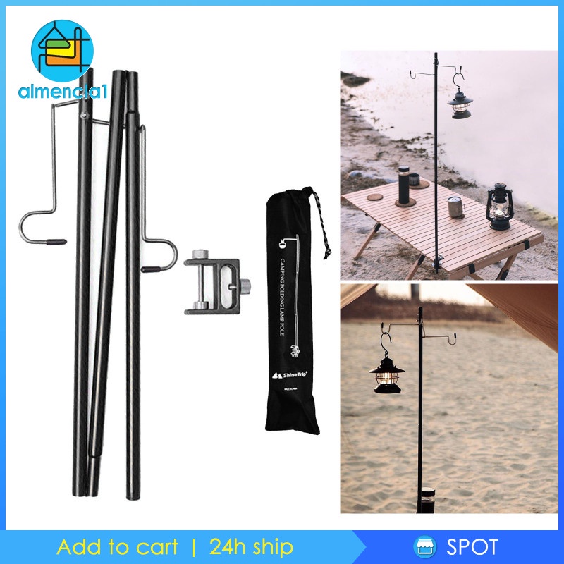 [ALMENCLA1] Outdoor Camping Folding Lamp Post Pole Hanging Lights ...