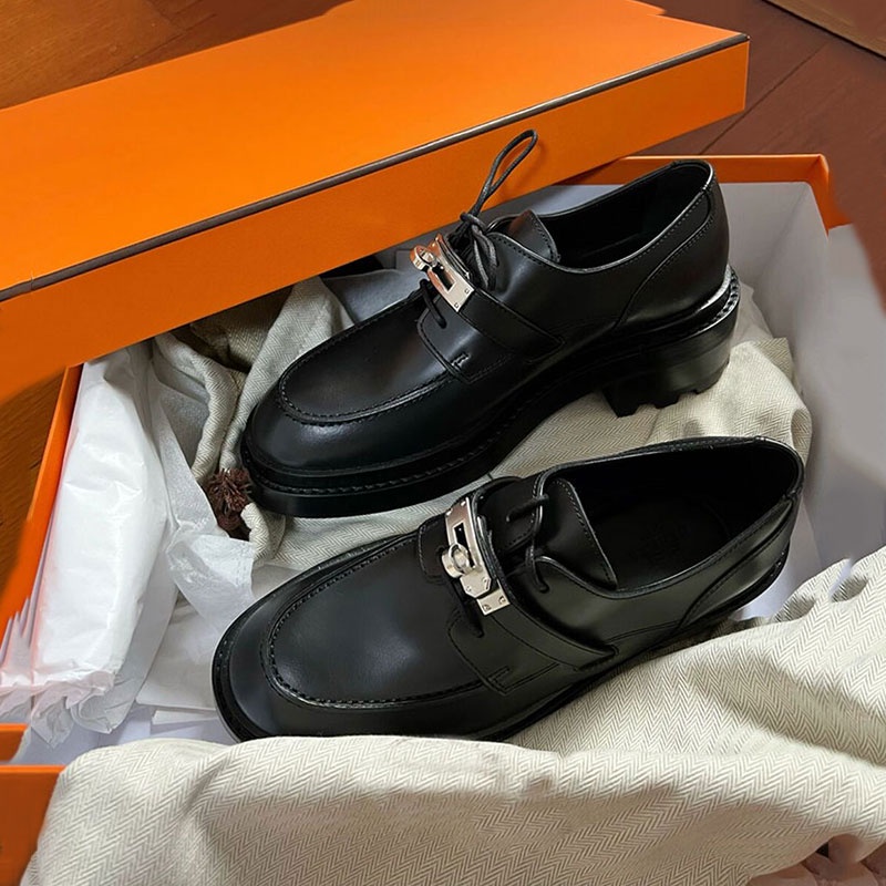 Kelly BUCKLE loafers 2022 ใหม่หนา-soled ส้นหนา lace-up Oxford รองเท้า ...
