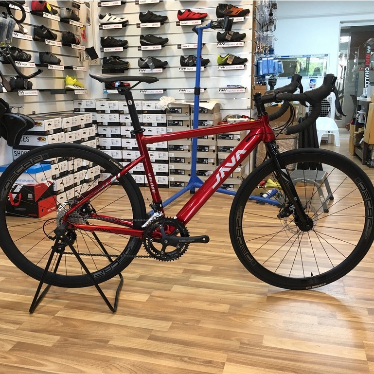 JAVA รุ่น Veloce Disc จักรยานเสือหมอบ เฟรมอลูมิเนียม 2x9 speed | Shopee ...