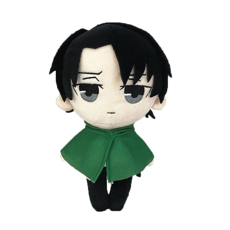 20cm Anime Attack on Titan lush Doll Rival Ackerman Eren Jager Soft ...