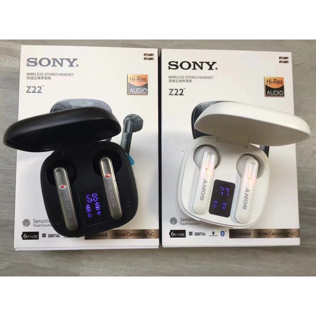 หูฟังบลูทูธไร้สาย sony Z22 hd เสียงสเตอริโอพร้อมจอแสดงผล led - qape71ia ...