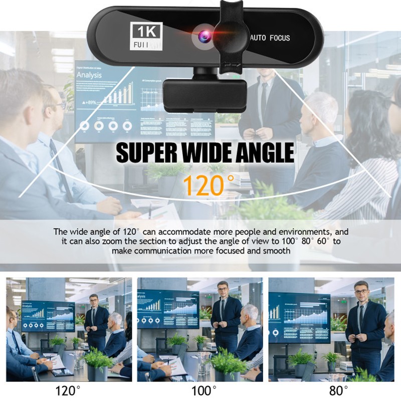 กล้องเว็บแคม Full HD 4K 2K 1080P ติดคอมพิวเตอร์ พีซี แล็ปท็อป โฟกัส ...