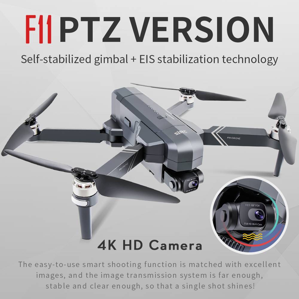 Original SJRC F11S 4K Pro 3KM/F11 4K PRO GPS Drone Gimbal HD Camera ...