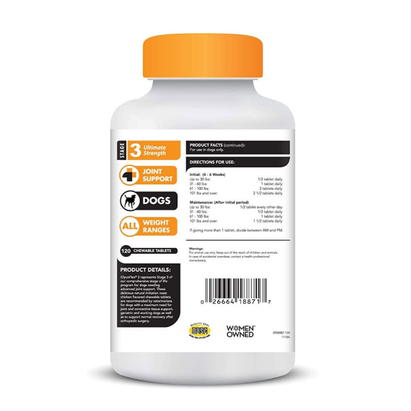 GlycoFlex 3 Hip and Joint Support อาหารเสรสำหรับสุนัข บำรุงกระดูก ข้อ ...