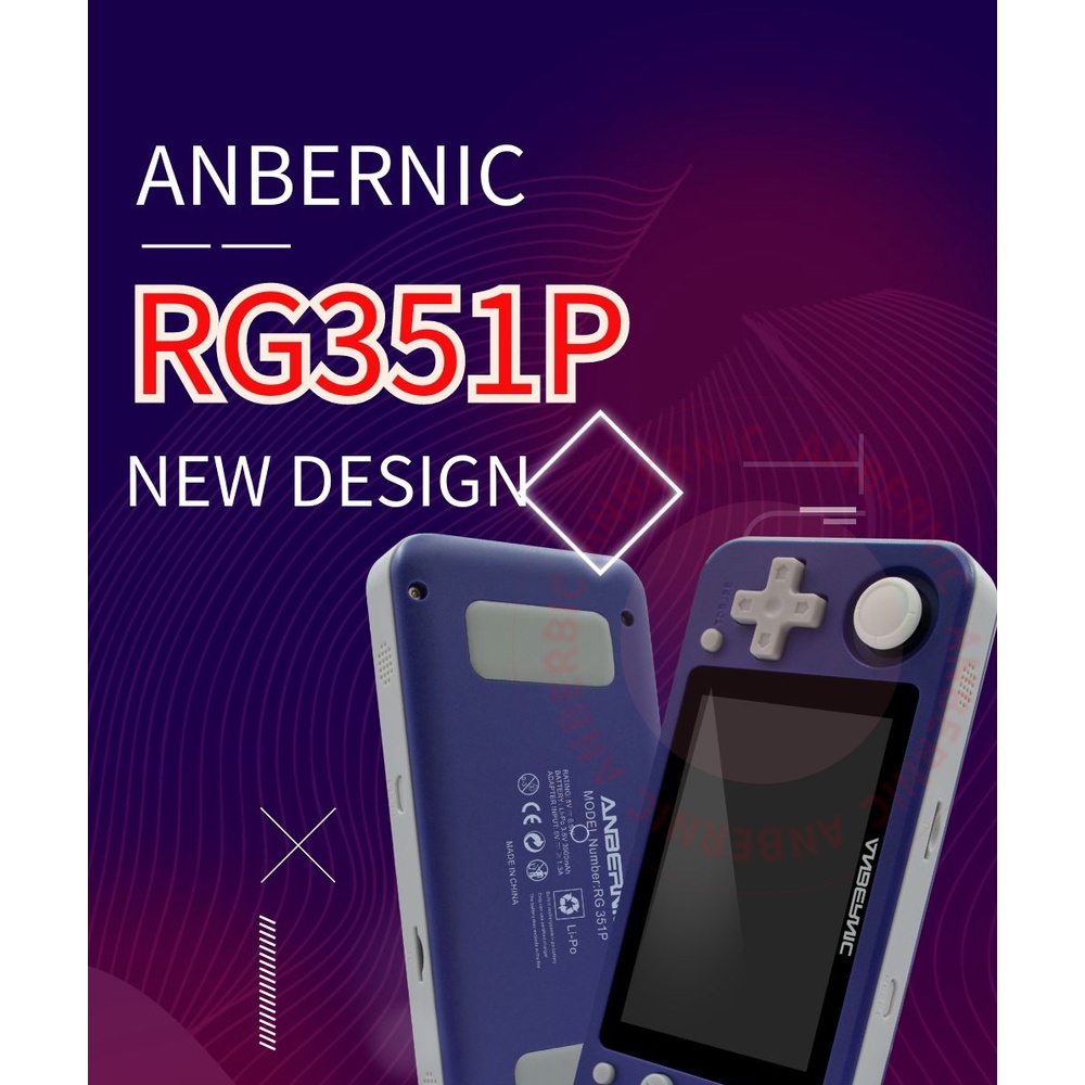 คอนโซลเปลือก128G ANBERNIC RG351P Retro Game Console RK3326 Linux System ...