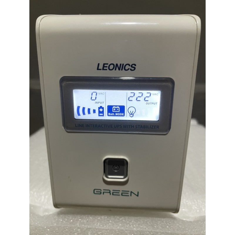UPS (เครื่องสำรองไฟ) LEONICS GREEN 800VA 400W พร้อมแบตเตอรี่ใหม่ สินค้า ...