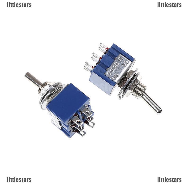 LUV 5PCS 6P Toggle Switch 6A 125VAC 6 Pin DPDT ON-ON Mini Toggle Switch ...