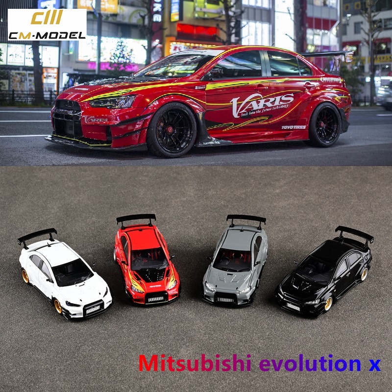 CM Model 164 Mitsubishi Lancer Evo X Varis CZ4A Widebody Ver.2 Diecast ...