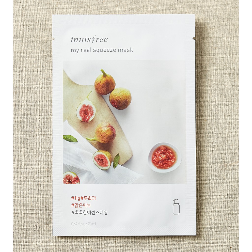 Innisfree My real squeeze mask #fig 20ml | Shopee Thailand