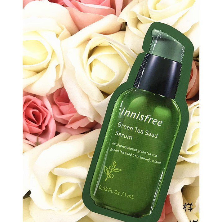 ส งจากไทย Innisfree Green Tea Seed Serum 1ml Authentic From Thailand