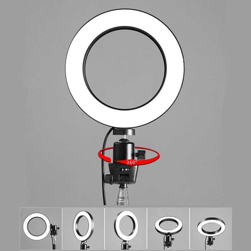 6 Inch Ring Light 50 cm Tripod Kit Photo Light Mobile Phone live ...