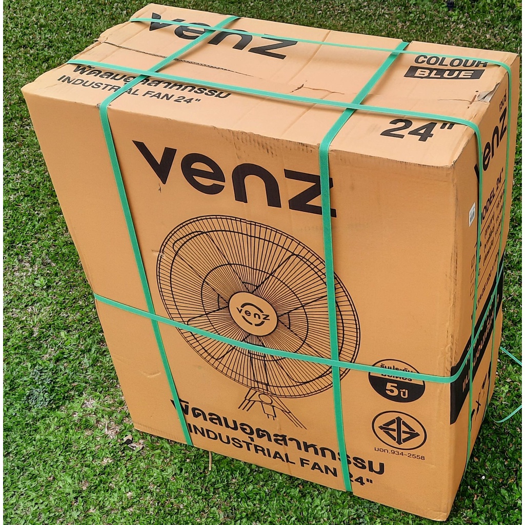 พัดลมอุตสาหกรรม 24 นิ้ว VENZ รุ่น F1A พัดลมสามขา 24” พัดลมใบฟ้า พัดลม ...