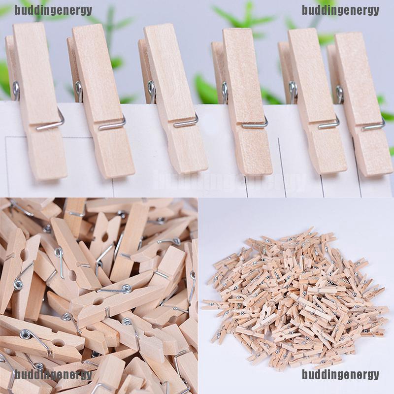 [Outdoor&Home]50x25MM Mini Natural Wooden Clothe Photo Paper Peg ...