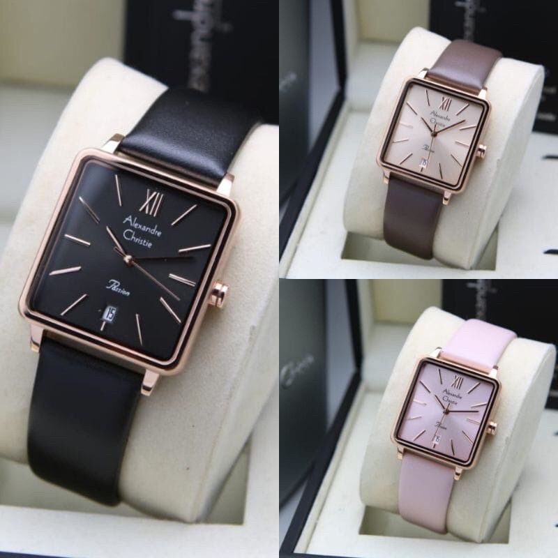 Alexandre CHRISTIE AC 2811 BFR นาฬิกาข้อมือ สายยาง สีดํา สําหรับผู้หญิง ...