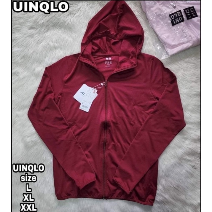 เสื้อแขนยาว ยูนิโค่ UNIQLO งาน UV มีหมวก ทรงสวย ผ้าใส่สบายบางๆ งานของแท้ มือ 1 งานป้าย ราคา 390 ...