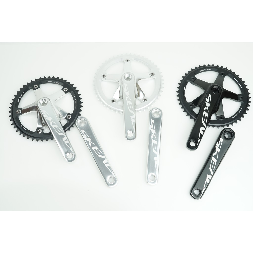 SKEACE Crankset Square Hole Alumniun Alloy SKE Crankset Fixed Gear ...