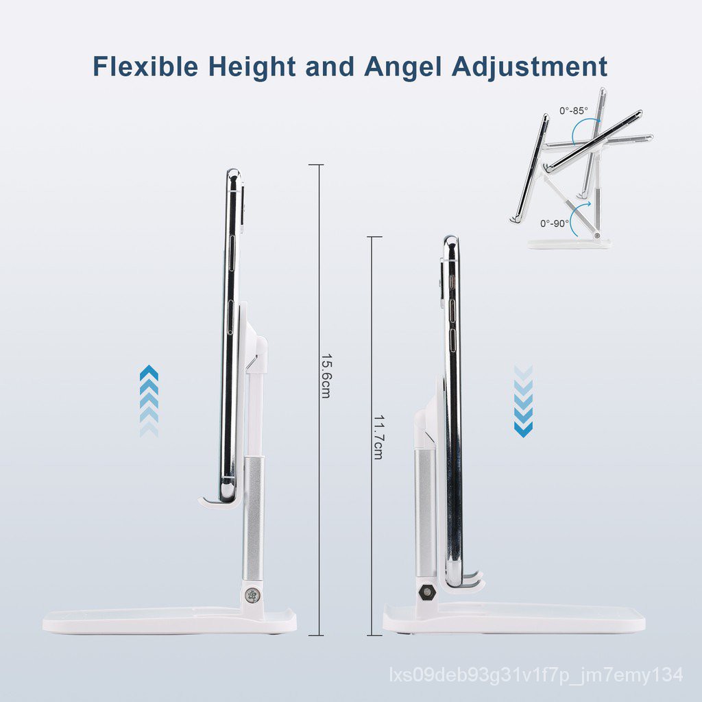 Foldable Cell Phone Stand,Angle & Height Adjustable Desktop Phone ...