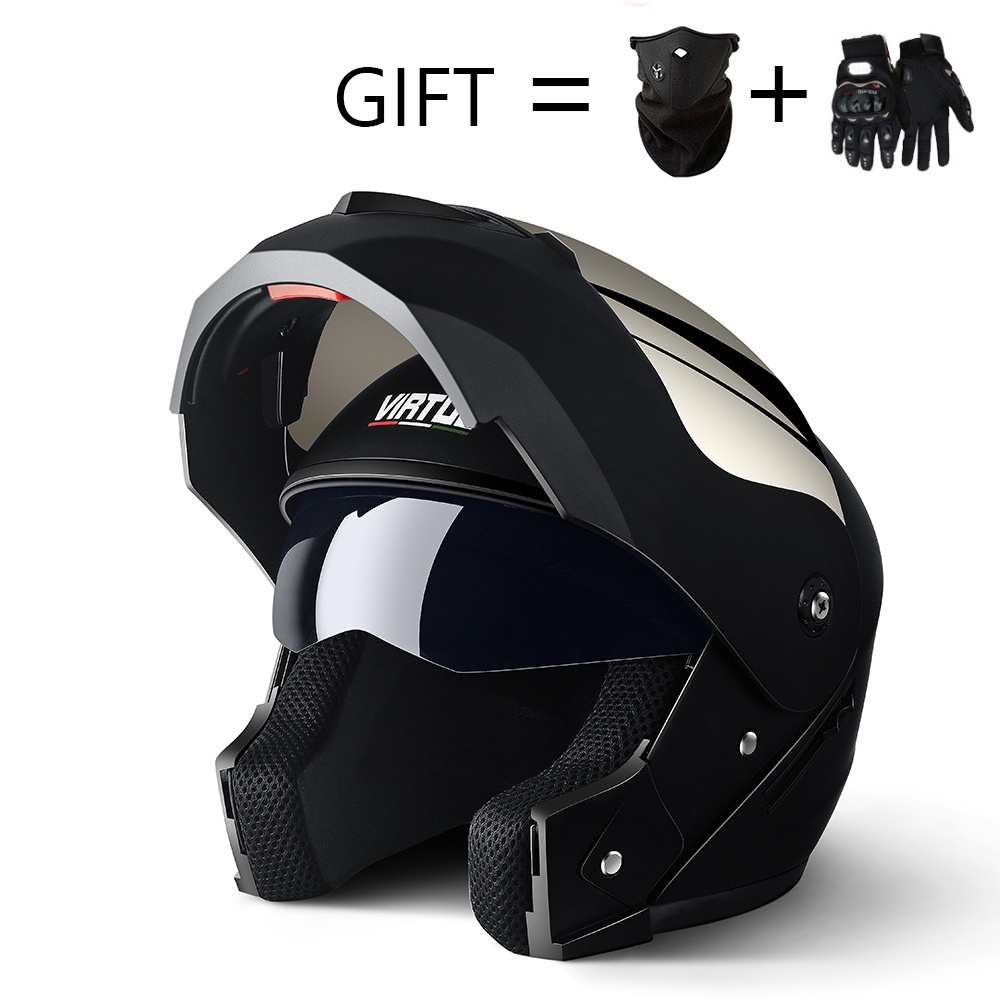 【Local Stock】2019 Professional Racing Helmet Modular Dual Lens ...