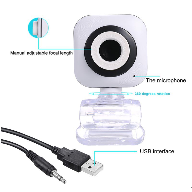 Ready Stock50.0 Mega Pixel 2.0 USB HD Camera Webcam Clip Web Cam With ...