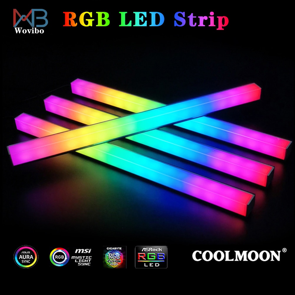 Aluminum Alloy RGB ARGB LED Strip Colorful Light for Computer Case ...