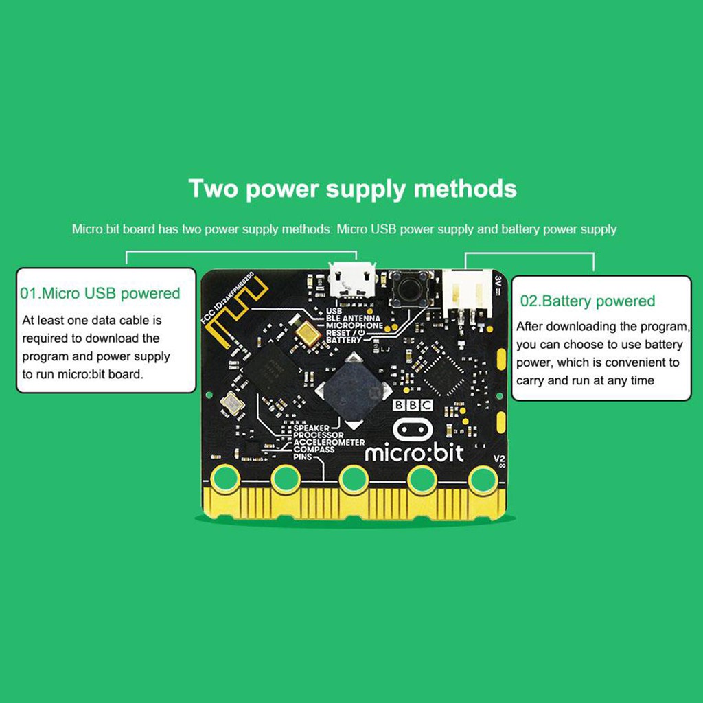 microbit V2.2 เขียนโปรแกรม Makecode ไมโครบิต Official BBC Microbit บอร์ด Coding Programming ...