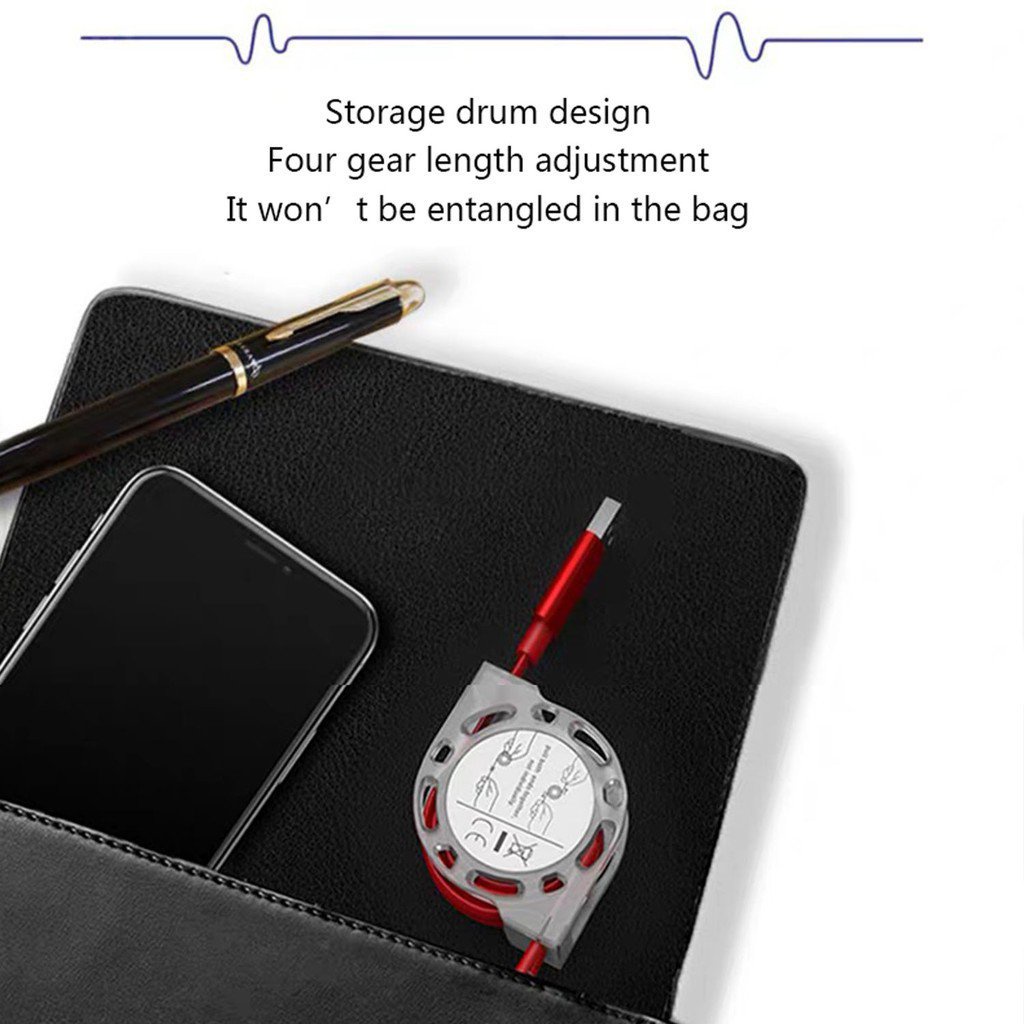 80xA 3in1 1M USB Retractable Multi-function Micro USB Type-C Data Charger Cable Universal ...