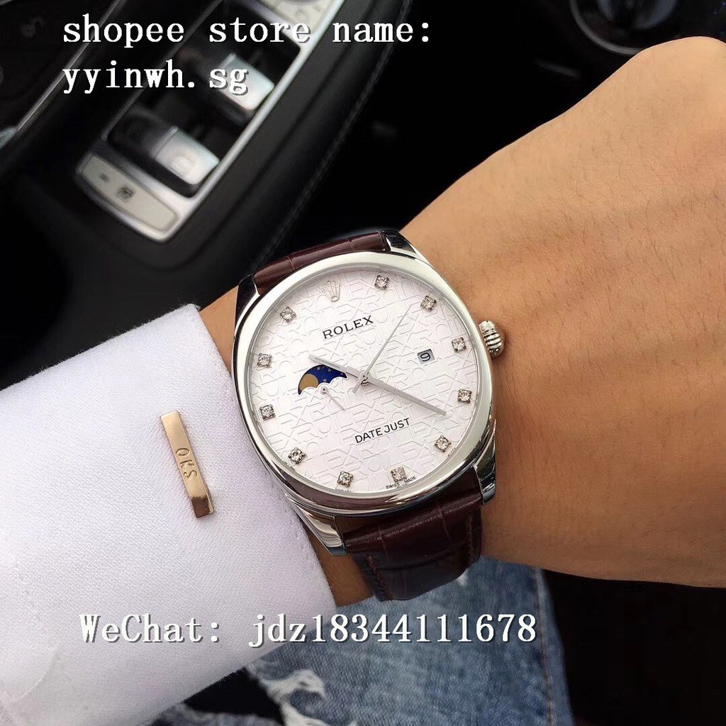 Rolex Datejust Sun Moon Star Series ผู้ชายนาฬิกากลไกในตัวนำเข้า 821A ...
