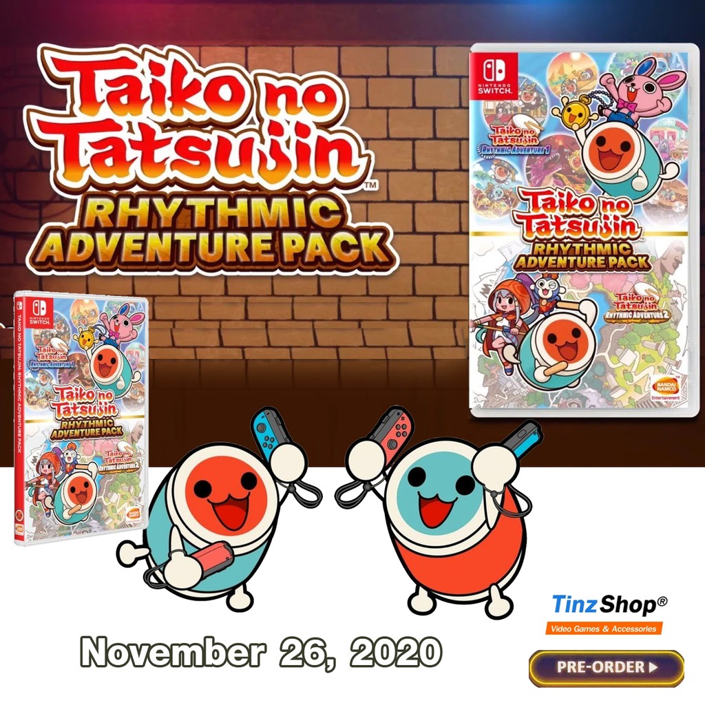 Nintendo Switch Taiko no Tatsujin Rhythmic Adventure Pack Zone Asia JapaneseEnglish - tinzshop ...