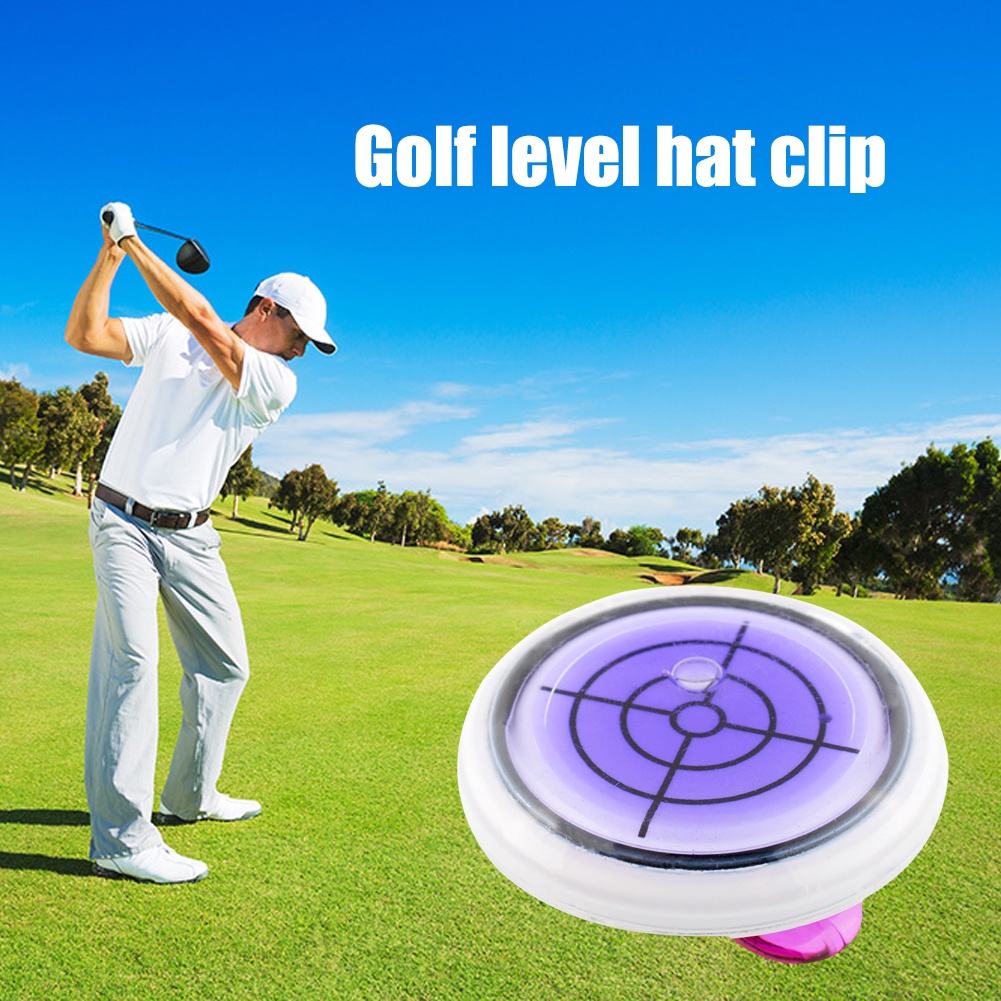 อุปกรณ์กอล์ฟ1pcs Putting Marker Golf Hat Clip Ball Level Slope Colorful ...