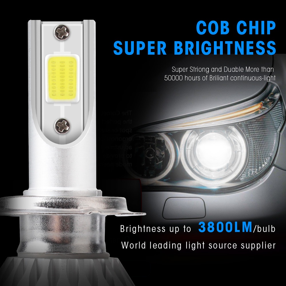 ไฟรถยนต์C6 H1 H3 Led Headlight Bulbs H7 LED Car Lights H4 880 H11 HB3 ...