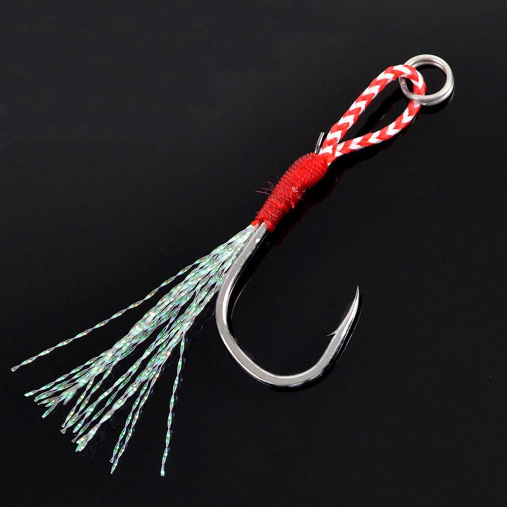 KORYES Fishing Accessories Single Jig Hooks Pesca Fishing Jigging Hook Cast Jigs Assist Hook Sea ...