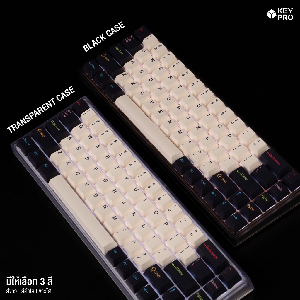 คีย์บอร์ด Keydous NJ68 RGB ขนาด 65 2.4g Bluetooth Wireless Hotswap NJ ...