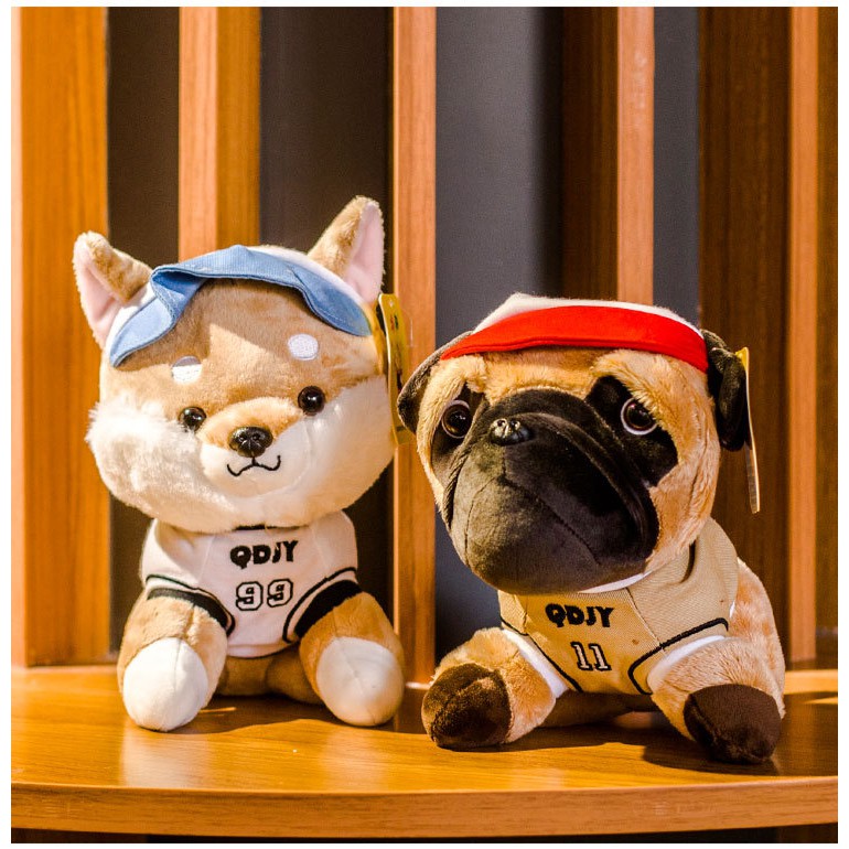 ตุ๊กตาหมาชิบะ และ เฟรนซ์ บูลด็อก Shiba Inu French bulldog น่ารัก ตุ๊กตา ...