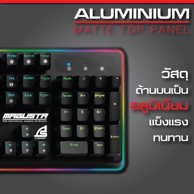 กันน้ำ 100 SIGNO E-Sport KB-781 MAGUSTA RGB Mechanical Gaming Keyboard ...