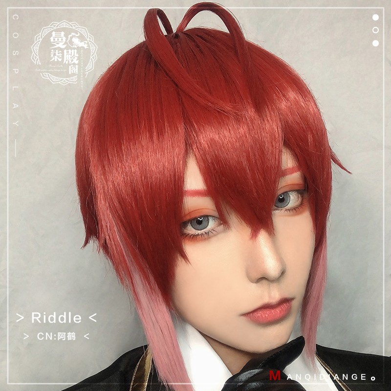 วิกผมคอสเพลย์ Twisted Wonderland with Riddle Ace Trey Cater Deuce Alice ...