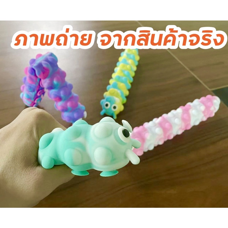พร้อมส่ง อยู่ไทย ของเล่นเสริมพัฒนาการ Pop it Worm แท่งหนอนคลายเครียด ...