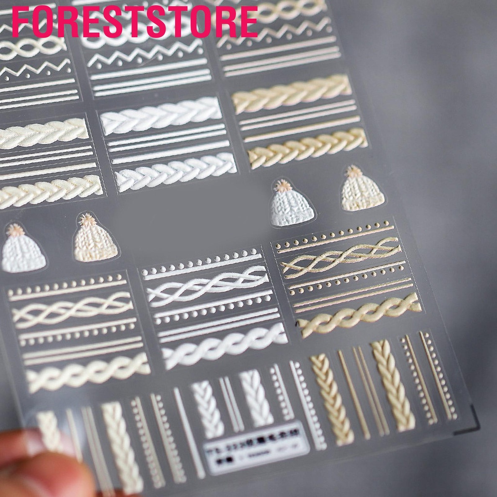 Foreststore Nail Stickers Multipurpose Frosted Thin Transparent ...