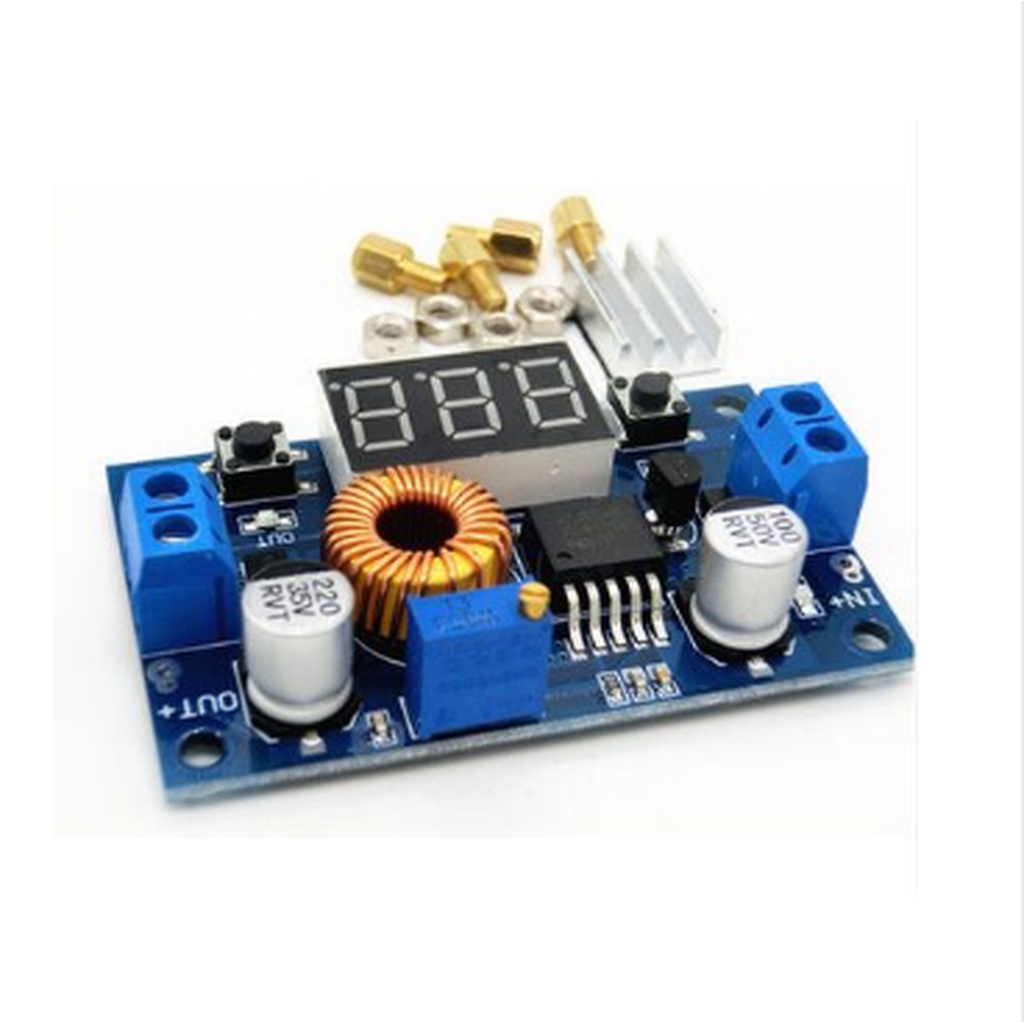 XL4015 5A High power 75W DC-DC adjustable step-down module+LED ...