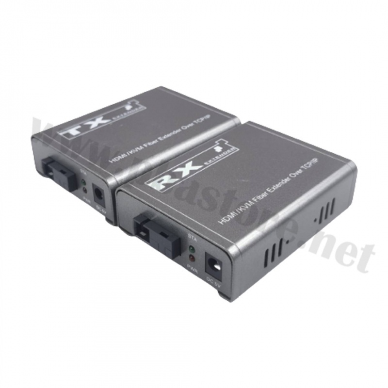 HDMI TO FIBER EXTENDER + USB (TX/RX) | Shopee Thailand